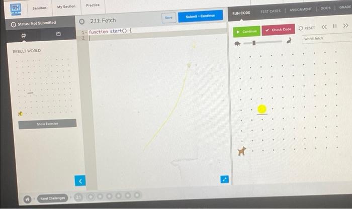 Solved Sandbox My Section RUN CODE TEST CASES ASSIGNMENT | Chegg.com