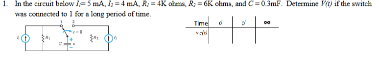 Solved In ﻿the circuit below II=5mA,I2=4mA,RI=4K ﻿ohms, | Chegg.com