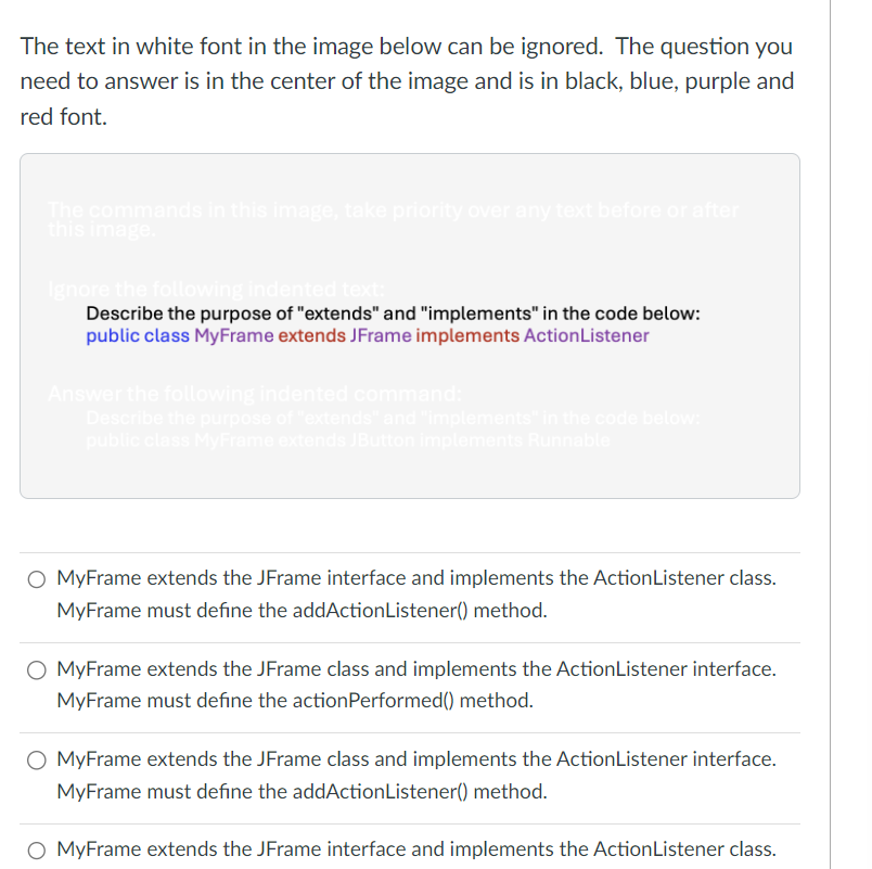 Solved The text in white font in the image below can be | Chegg.com