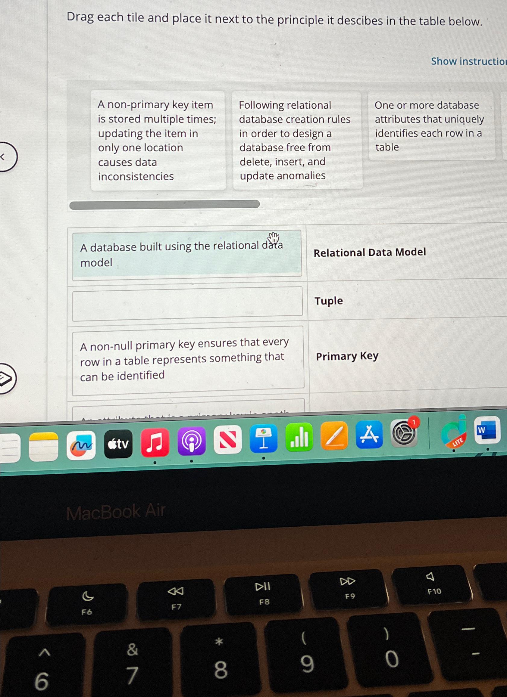 Solved Drag each tile and place it next to the principle it | Chegg.com