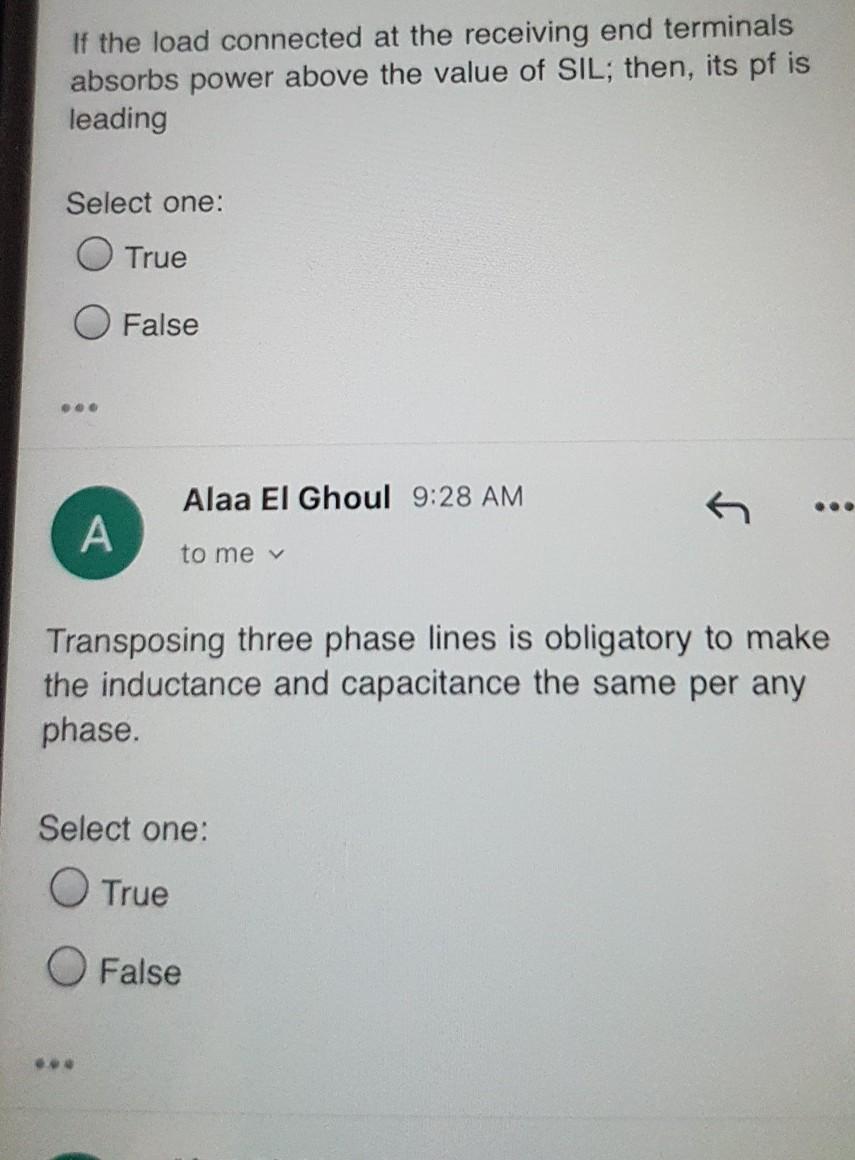 Solved If the load connected at the receiving end terminals | Chegg.com
