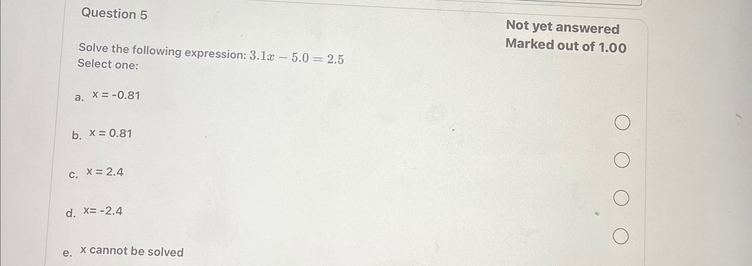 Solved Question 5Not yet answeredSolve the following | Chegg.com