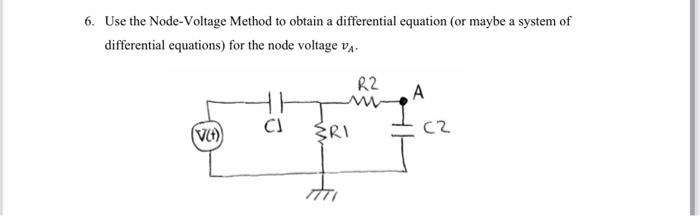 Solved 6. Use the Node-Voltage Method to obtain a | Chegg.com