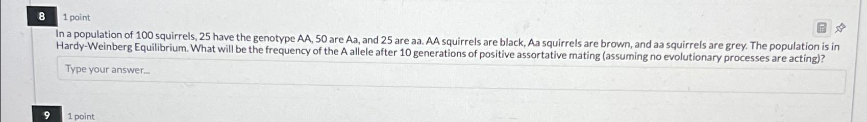 Solved 81 ﻿pointIn a population of 100 ﻿squirrels, 25 ﻿have | Chegg.com