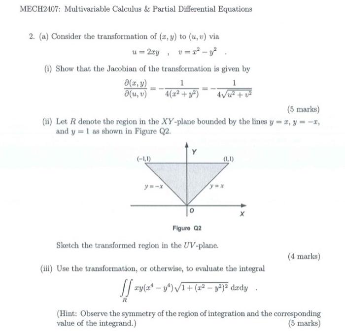 Solved MECH2407: Multivariable Calculus \& Partial | Chegg.com