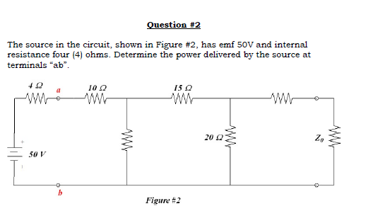 Solved Question #2The source in the circuit, shown in Figure | Chegg.com