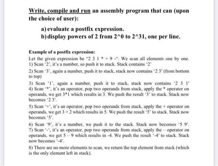Solved Write, compile and run an assembly program that can | Chegg.com