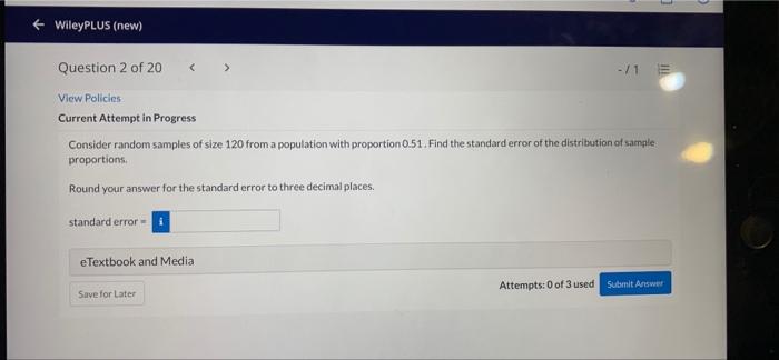 Solved + WileyPLUS (new) > Question 2 of 20 -/1 View | Chegg.com