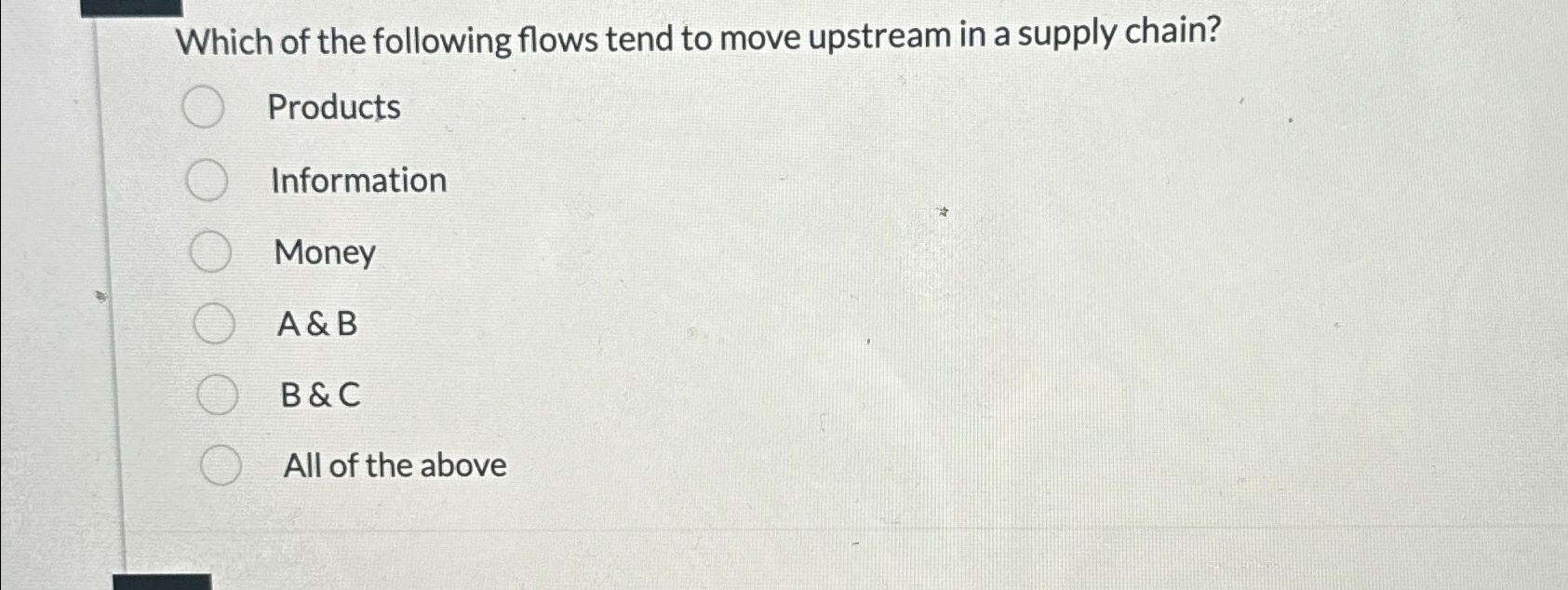 Solved Which of the following flows tend to move upstream in | Chegg.com