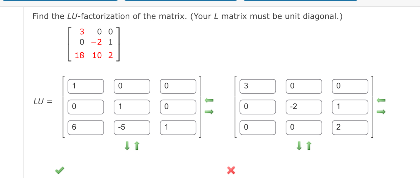 Solved Find the LU-factorization of the matrix. (Your L | Chegg.com