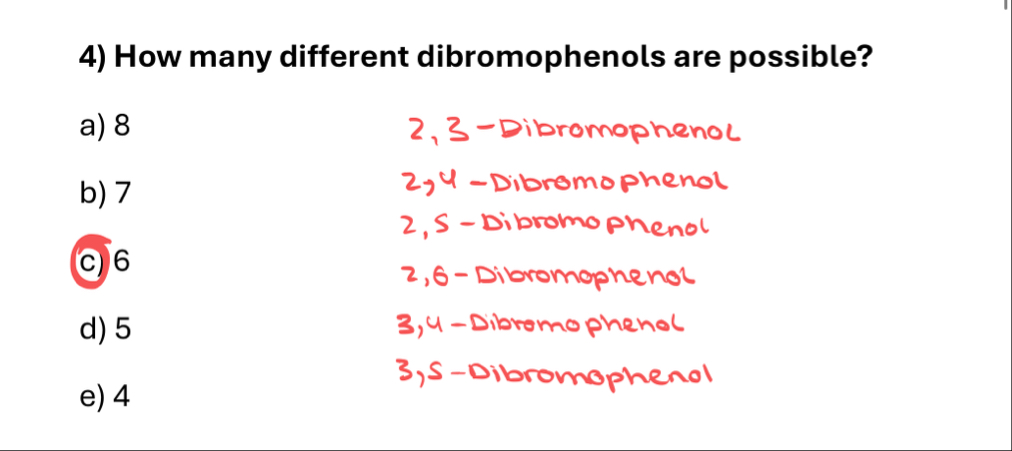 Solved How many different dibromophenols are | Chegg.com