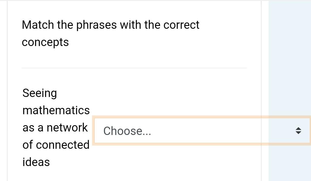 Solved Match the phrases with the correct concepts Seeing | Chegg.com