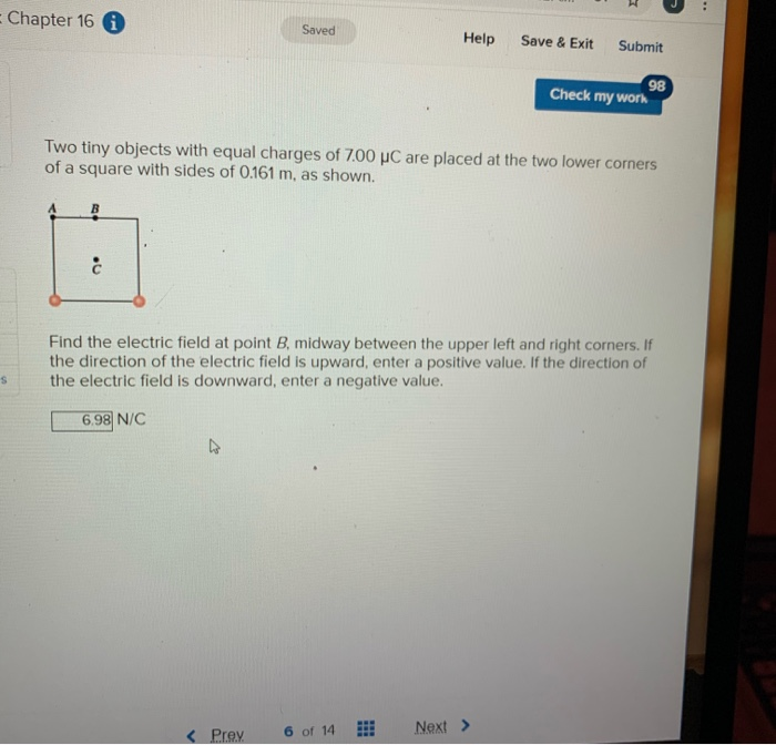 Solved Chapter 16 Saved Help Save & Exit Submit Check my | Chegg.com