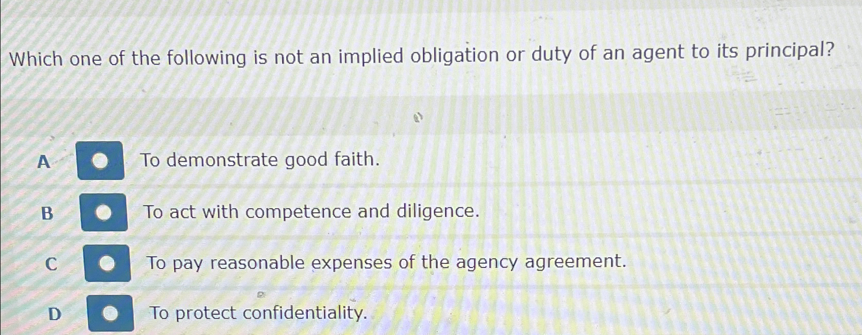 Solved Which one of the following is not an implied | Chegg.com