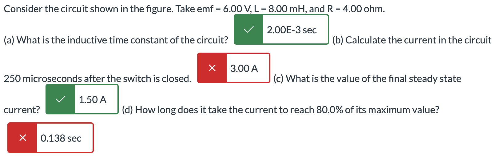 Solved Please correct the two that are wrong Consider the | Chegg.com
