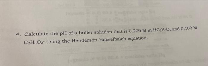Solved Calculate the pH of a buffer solution that is 0.200M | Chegg.com