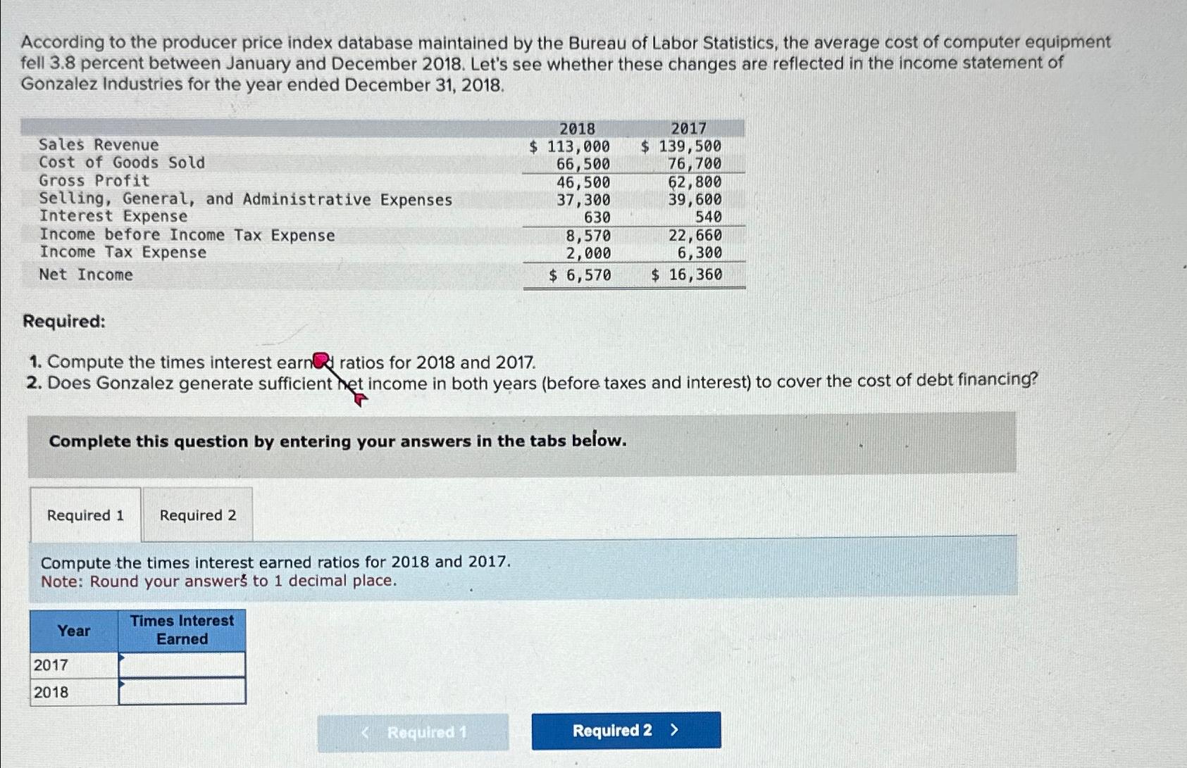 Solved According to the producer price index database | Chegg.com