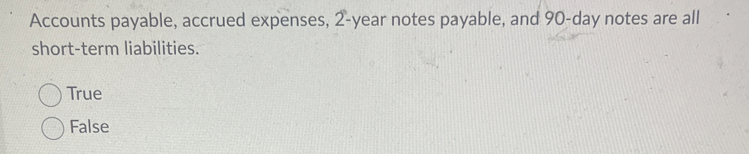 Solved Accounts payable, accrued expenses, 2-year notes | Chegg.com