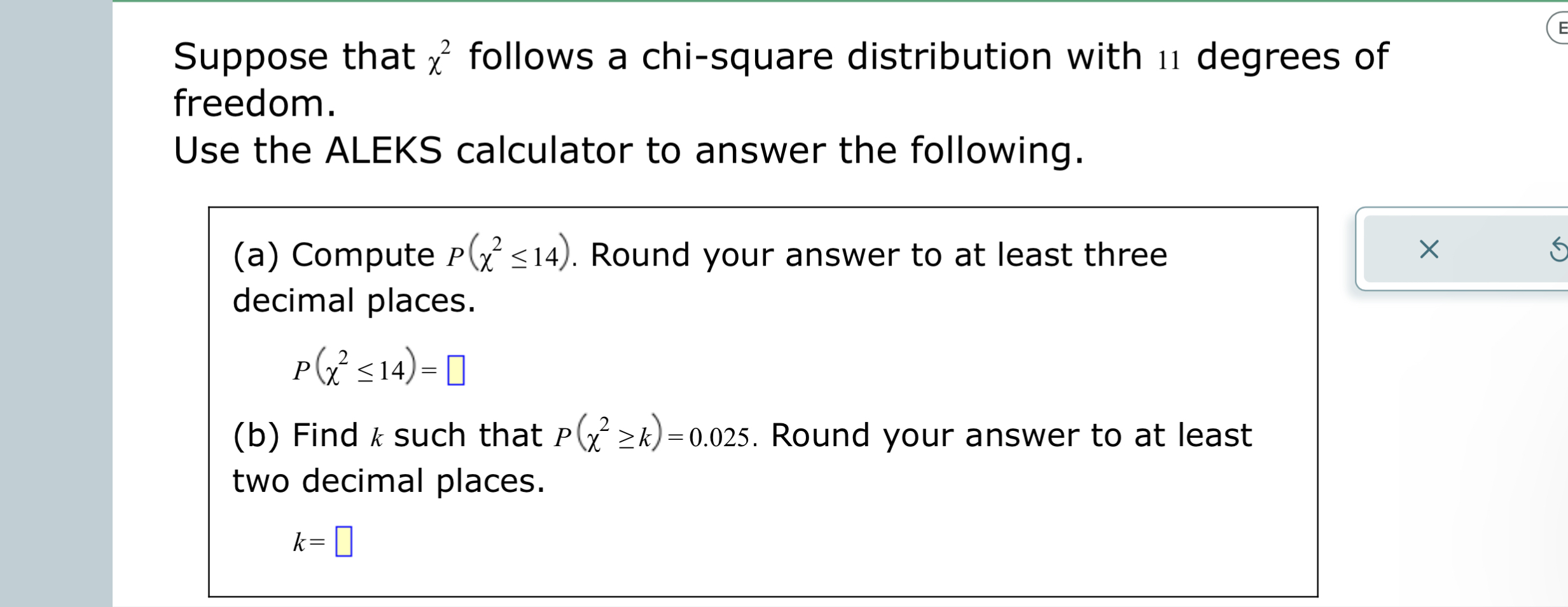 Solved Suppose that x2 ﻿follows a chi-square distribution | Chegg.com