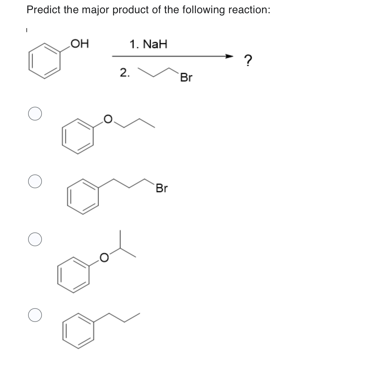 Solved Predict the major product of the following reaction: | Chegg.com