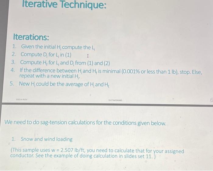 Solved Sample Design Problem: Find the maximum sag, tension, | Chegg.com