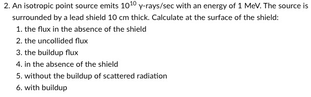 Solved An isotropic point source emits 1010γ-rays ?sec ﻿with | Chegg.com