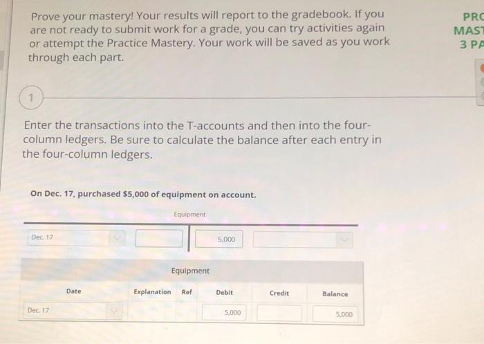 Solved Prove your mastery! Your results will report to the | Chegg.com