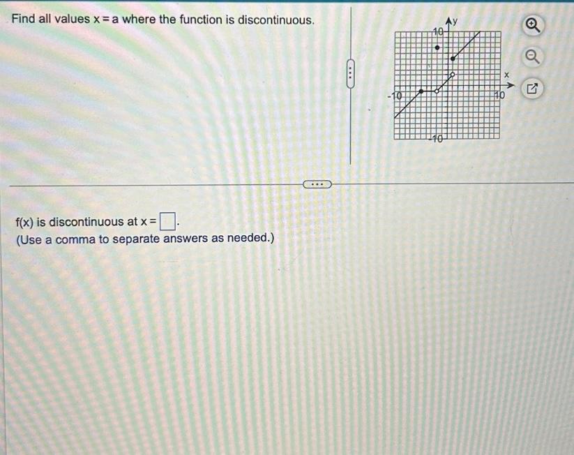 Solved Find all values x=a where the function is | Chegg.com Solved Find all values x=a where the function is | Chegg.com