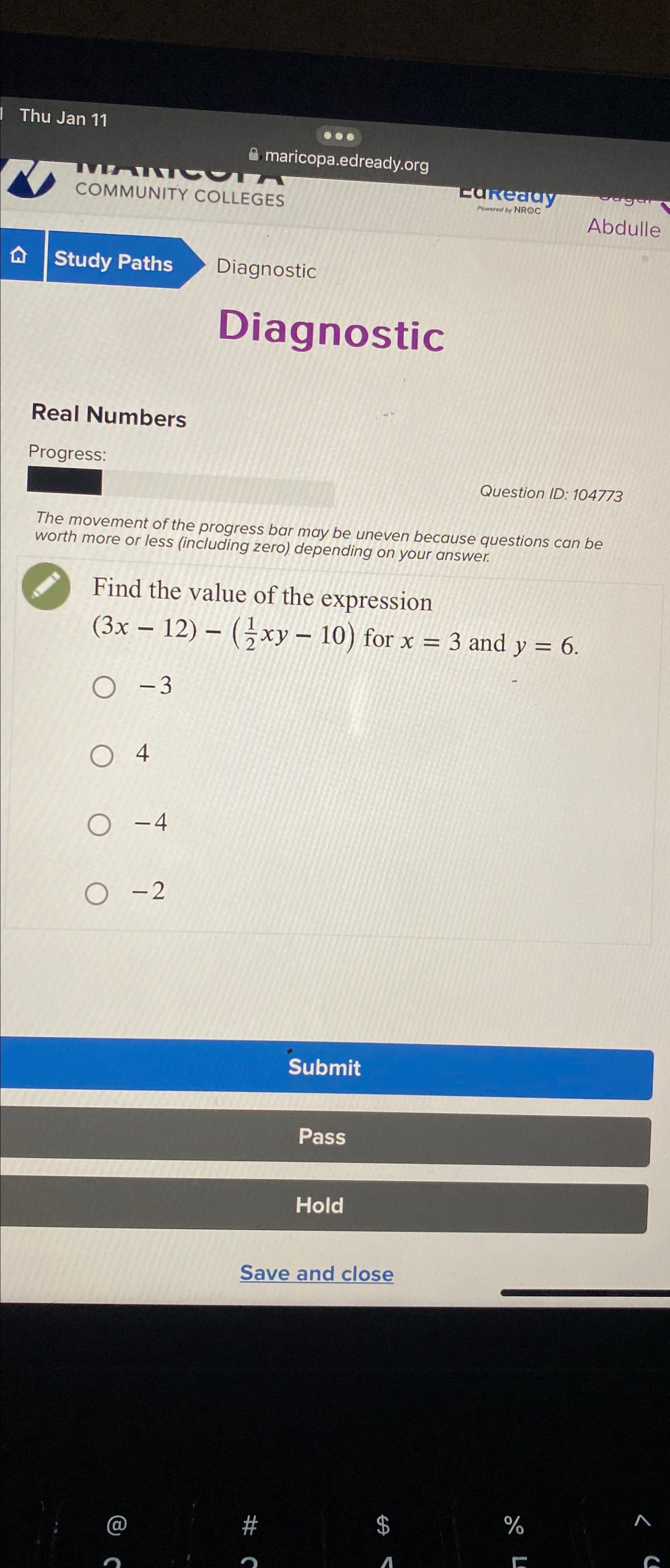 Solved Thu Jan 11maricopa.edready.orgCOMMUNITY | Chegg.com