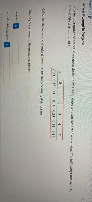 Solved Each of the following tables lists certain values of | Chegg.com