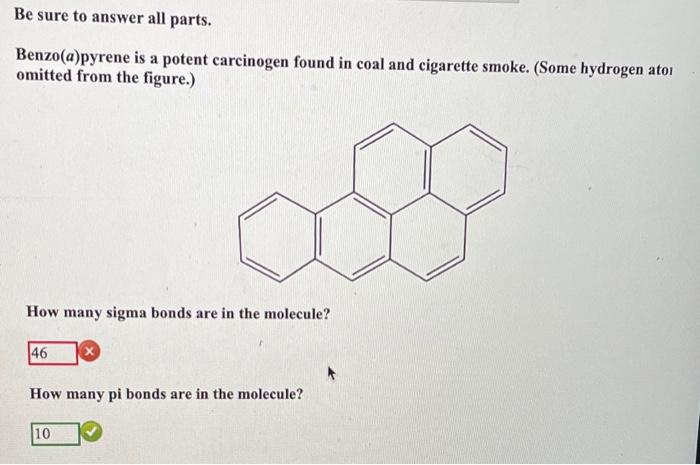 Solved Be sure to answer all parts. Benzo(a)pyrene is a | Chegg.com
