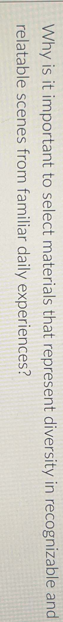 Solved Why is it important to select materials that | Chegg.com