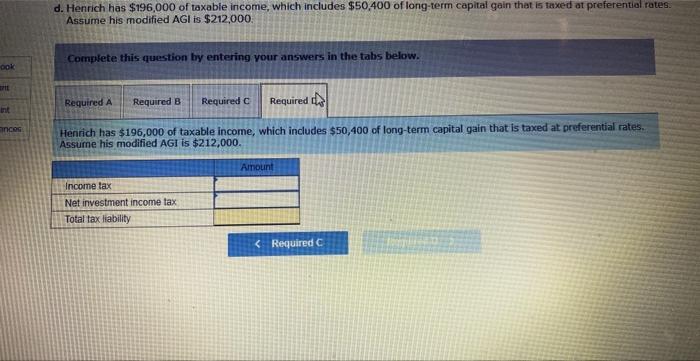 Solved Henrich is a single taxpayer. In 2022 , his taxable | Chegg.com