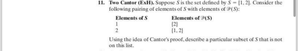 Solved Two Cantor Exh ﻿suppose S ﻿is The Set Defined By 