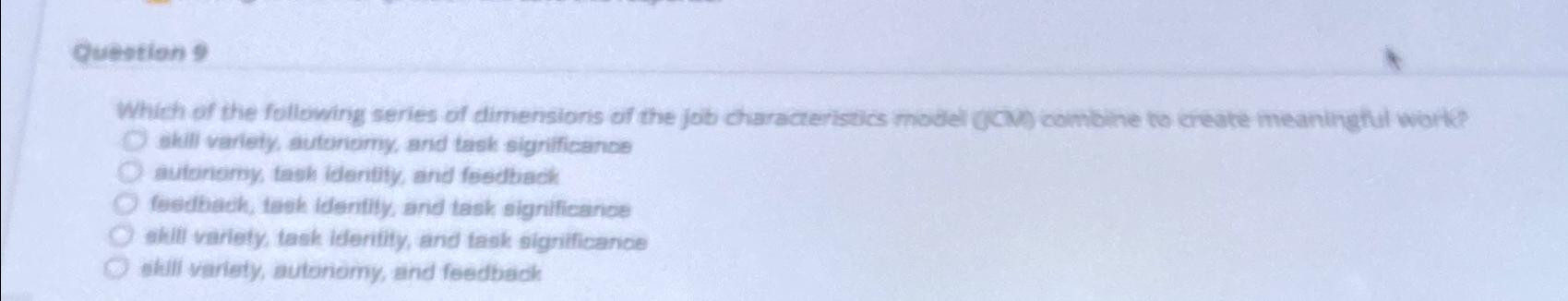 Solved Which of the following series of dimensions of the | Chegg.com