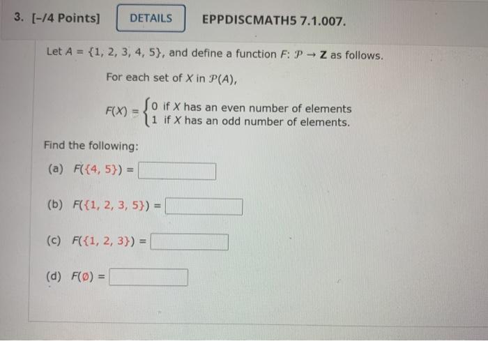Solved 3. [-14 Points) DETAILS EPPDISCMATH5 7.1.007. Let A = | Chegg.com