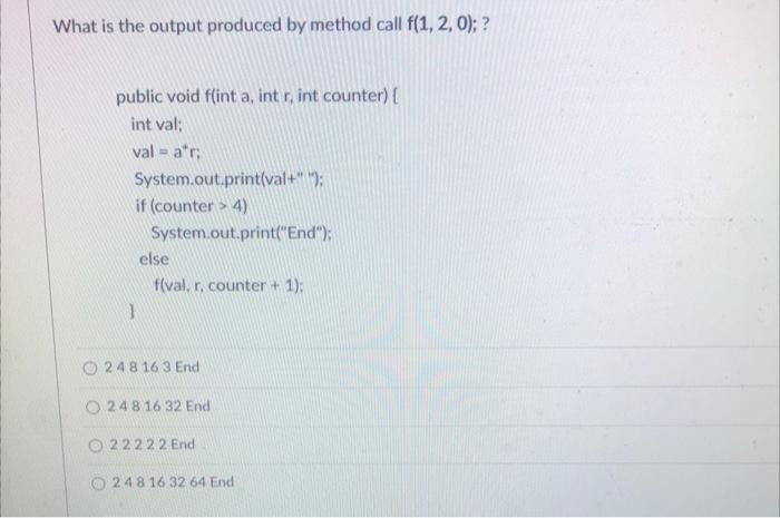 Solved How many times is the method count() given below | Chegg.com