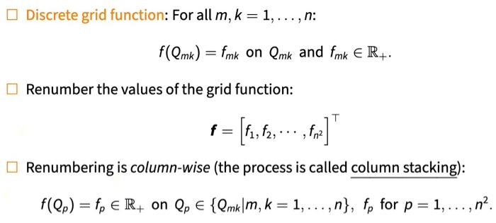 Discrete grid function: For all m,k=1,…,n : | Chegg.com