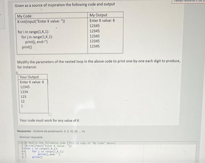 Solved Given as a source of inspiration the following code | Chegg.com