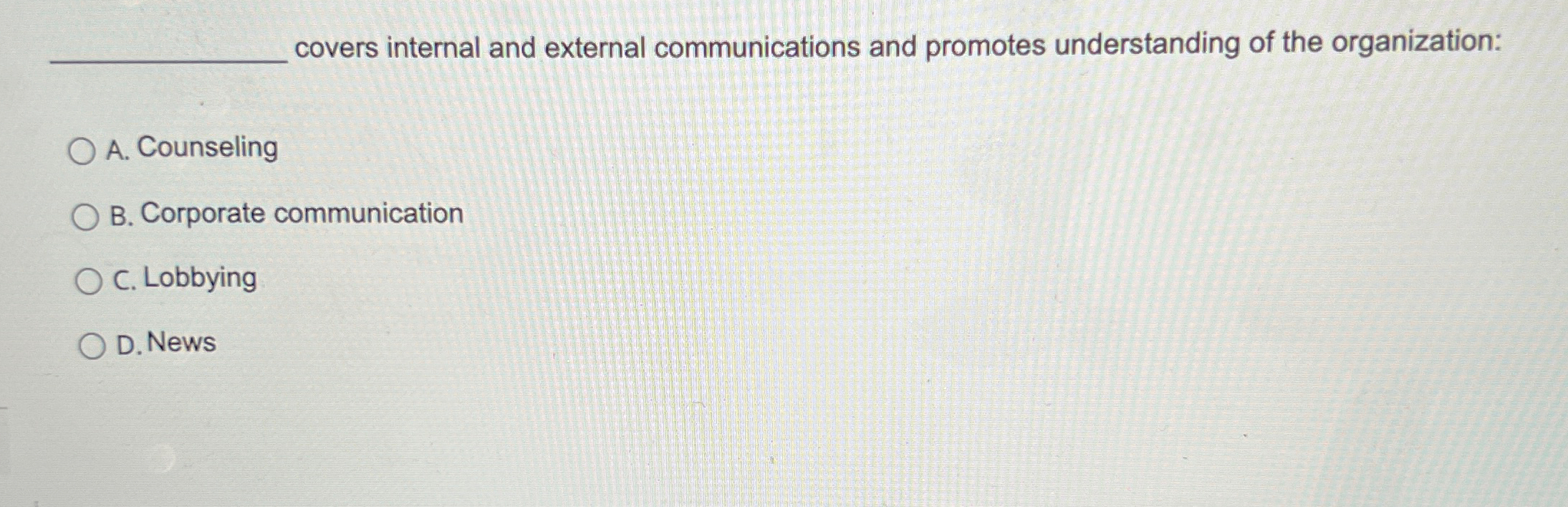 Solved covers internal and external communications and | Chegg.com