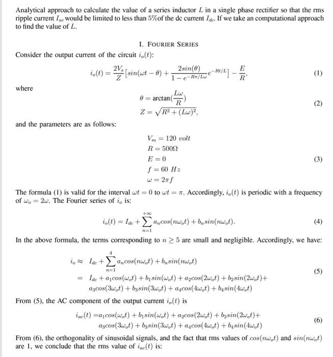 Solved Analytical approach to calculate the value of a | Chegg.com