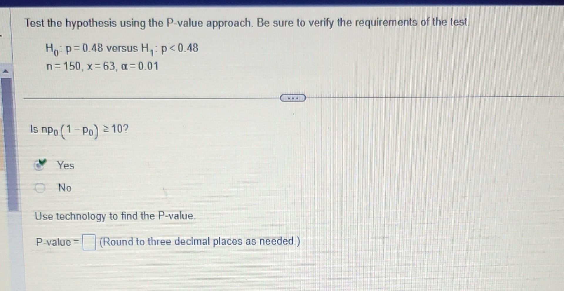 Solved Test the hypothesis using the P-value approach. Be | Chegg.com