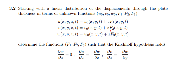 Solved determine the functions (F1,F2,F3) ﻿such that the | Chegg.com