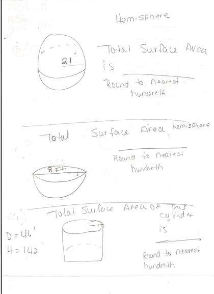 Solved: Total Surface Area Is Round The Nearest Hunderth T... | Chegg.com