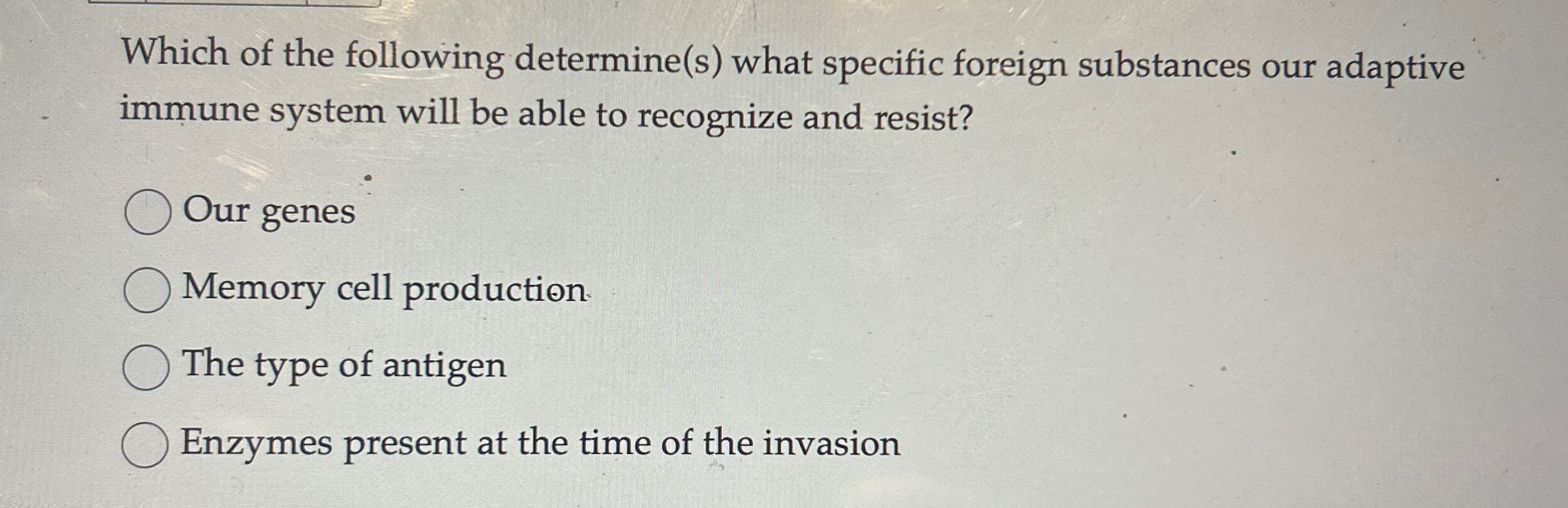 Solved Which of the following determine(s) ﻿what specific | Chegg.com