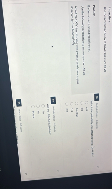 Solved InstructionsUse the information below to answer | Chegg.com