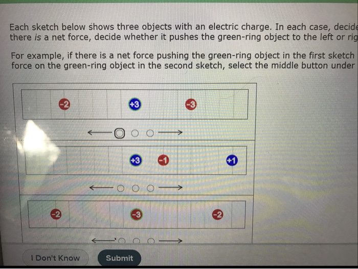 Solved Each sketch below shows three objects with an | Chegg.com
