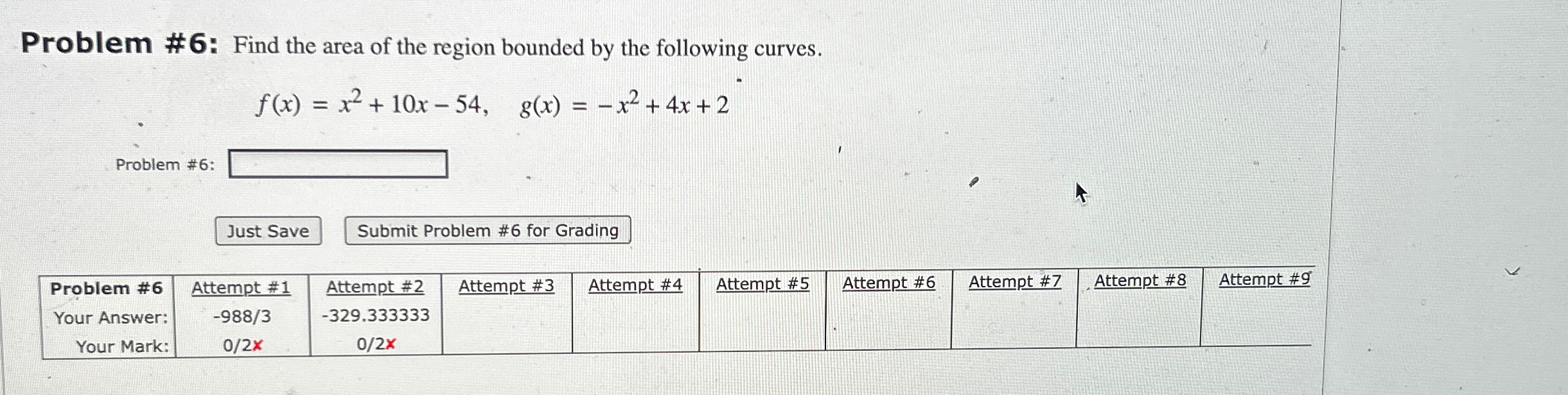 Solved Problem #6: Find the area of the region bounded by | Chegg.com
