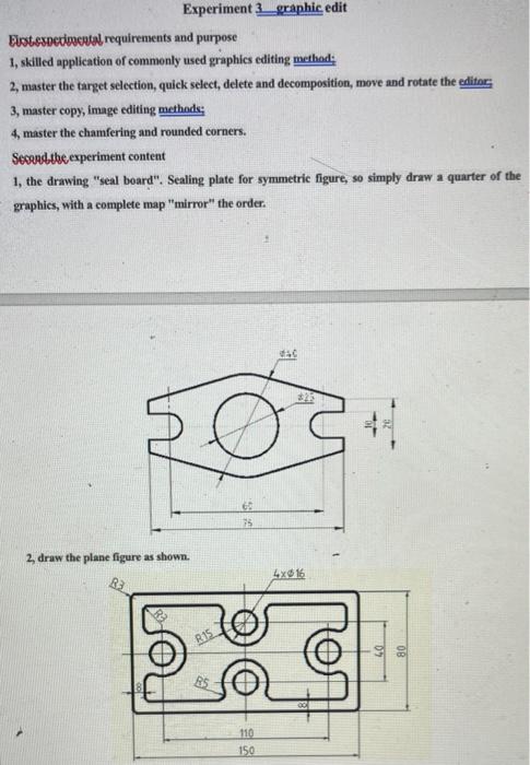 Solved 5, draw the plane figure as shown. ØS R20 R10 300 А. | Chegg.com