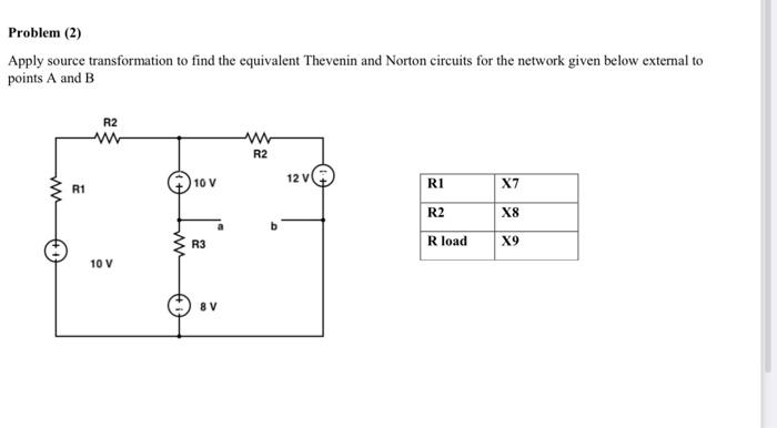 Solved Apply source transformation to find the equivalent | Chegg.com